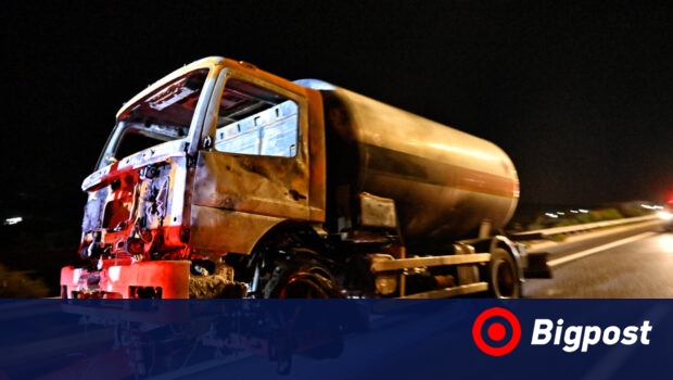 Εθνική Οδός Αθηνών-Κορίνθου: Δίωξη στον οδηγό του βυτιοφόρου που έπιασε ...