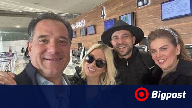 Άδωνις Γεωργιάδης - Ευγενία Μανωλίδου: Συναντήθηκαν στο Παρίσι με την Καλομοίρα και τον σύζυγό ...